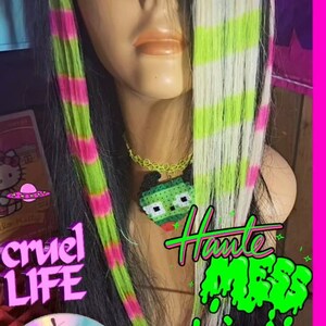 Cruel Summer Trio Raccoon Tail Coontails X3 Clip in Human Hair ...