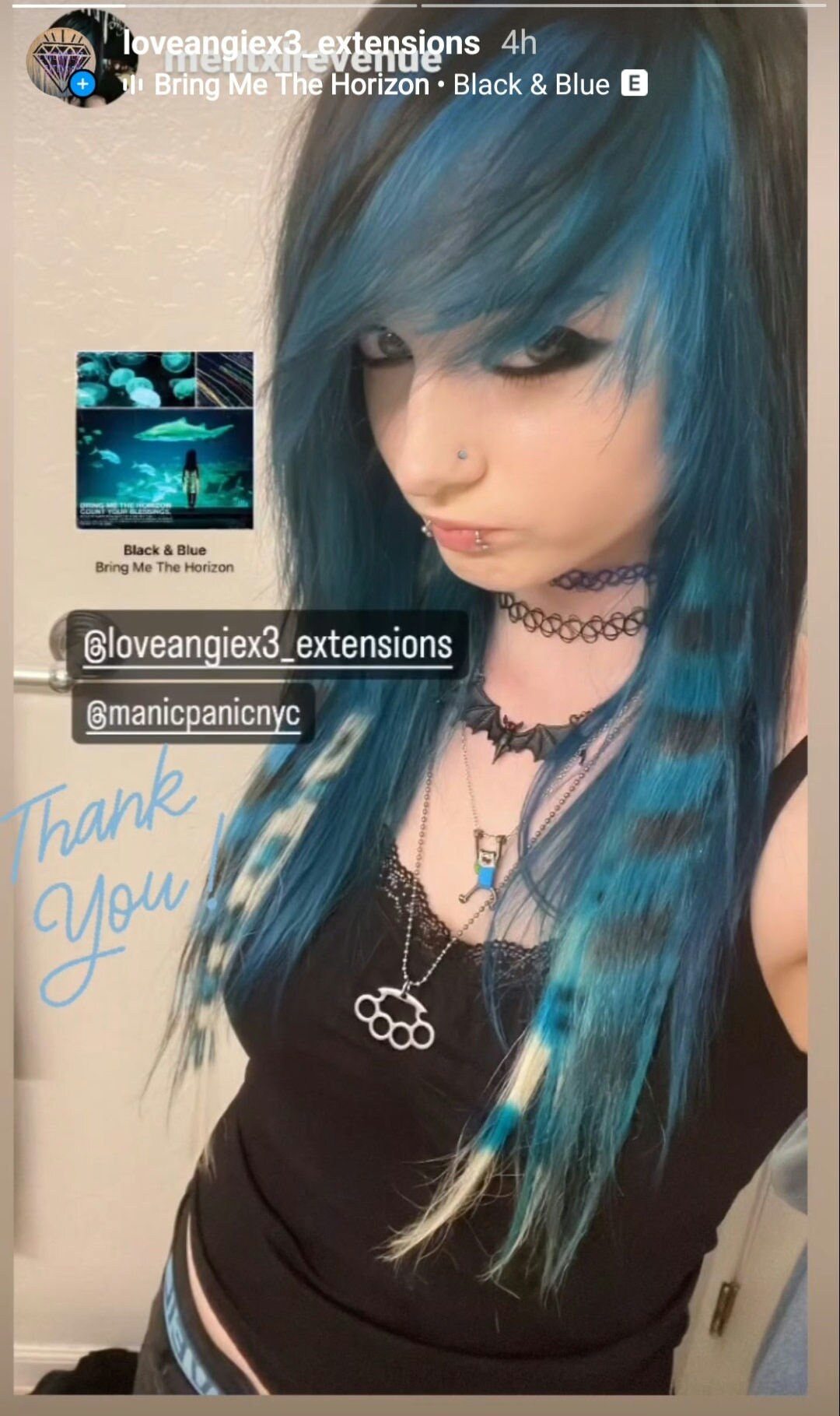 Atomic Turquoise Blue Duo Scene Queen Emo Kid Leopard Cheetah Coontail ...