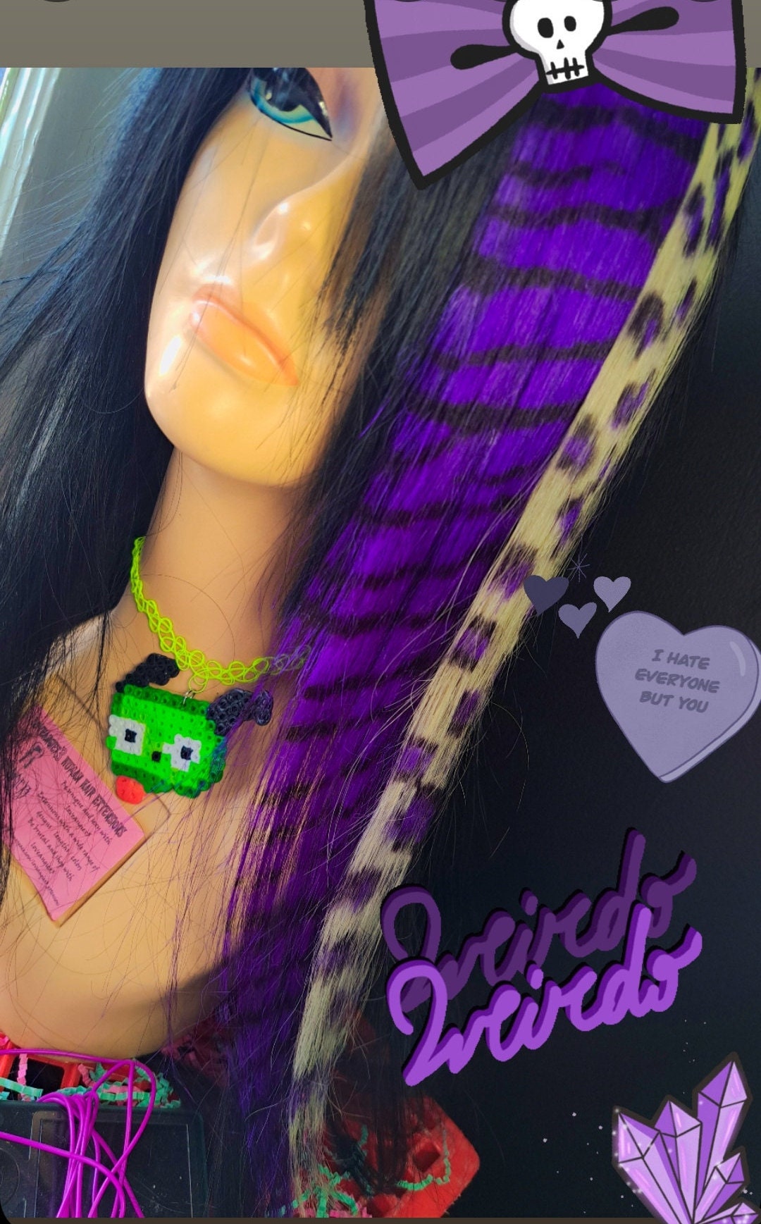 Ultra Violet Purple Scene Queen Combo Zebra Tiger Leopard Cheetah Clip ...