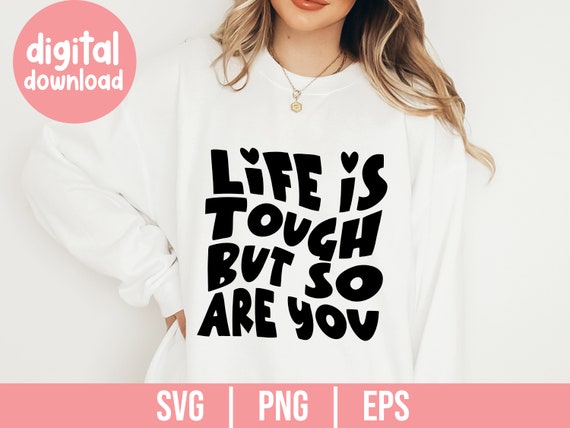 Life is Tough SVG Retro SVG Groovy Svg SVG for Cricut - Etsy