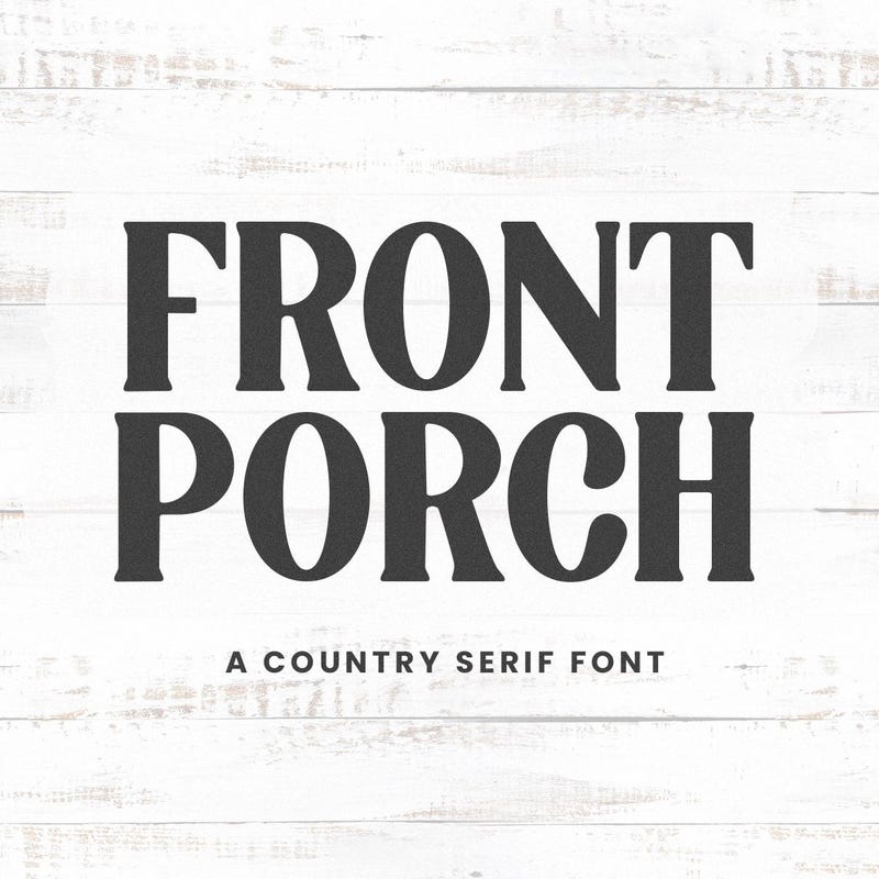 Front Porch Font - Etsy