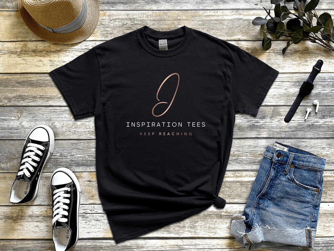 Keep Reaching Minimal Inspiration Tees Logo Graphic Statement Unisex T ...