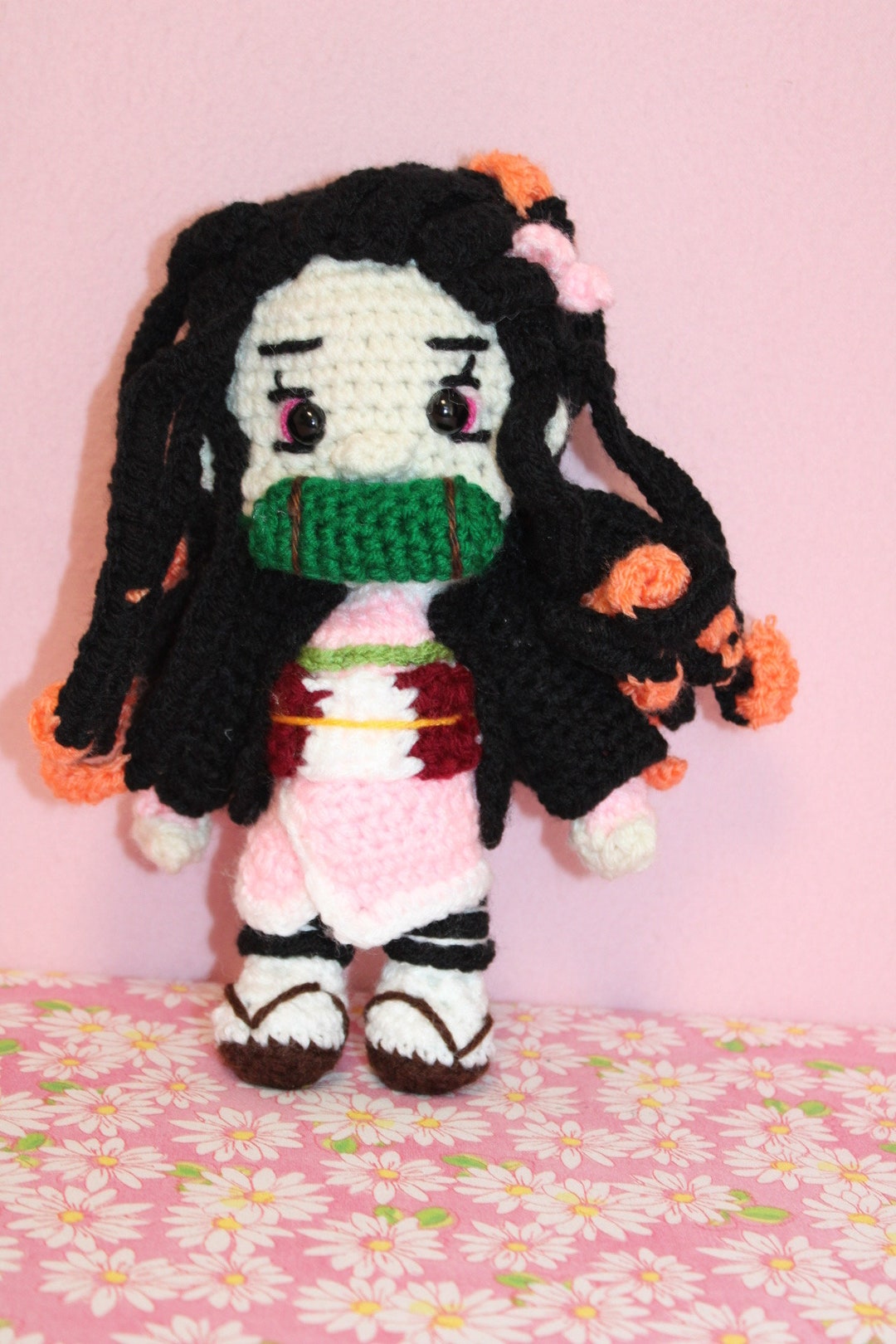 Crocheted Inspired Nezuko - Etsy
