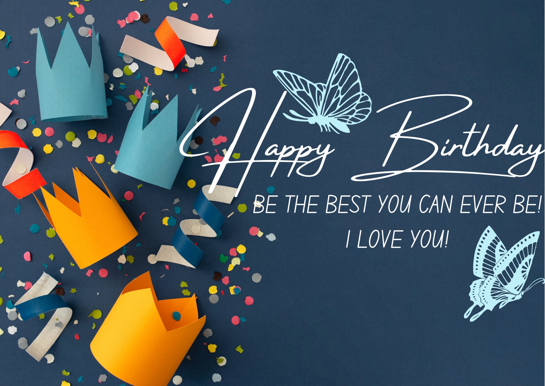 Editable Birthday Card Printable, Happy Birthday, Instant Download ...