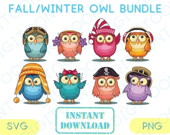 Halloween Fall Owl Svg - Etsy