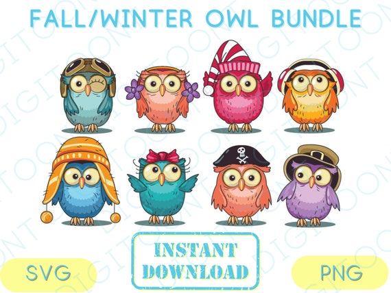 Owl Png Owl Svg Owl Wall Decal Fall Svg Autumn Svg - Etsy