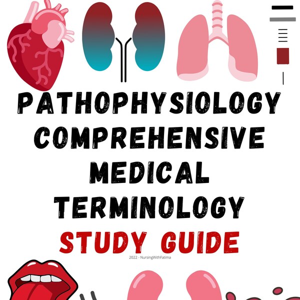 Pathophysiology Nursing Cheat Sheets - Etsy