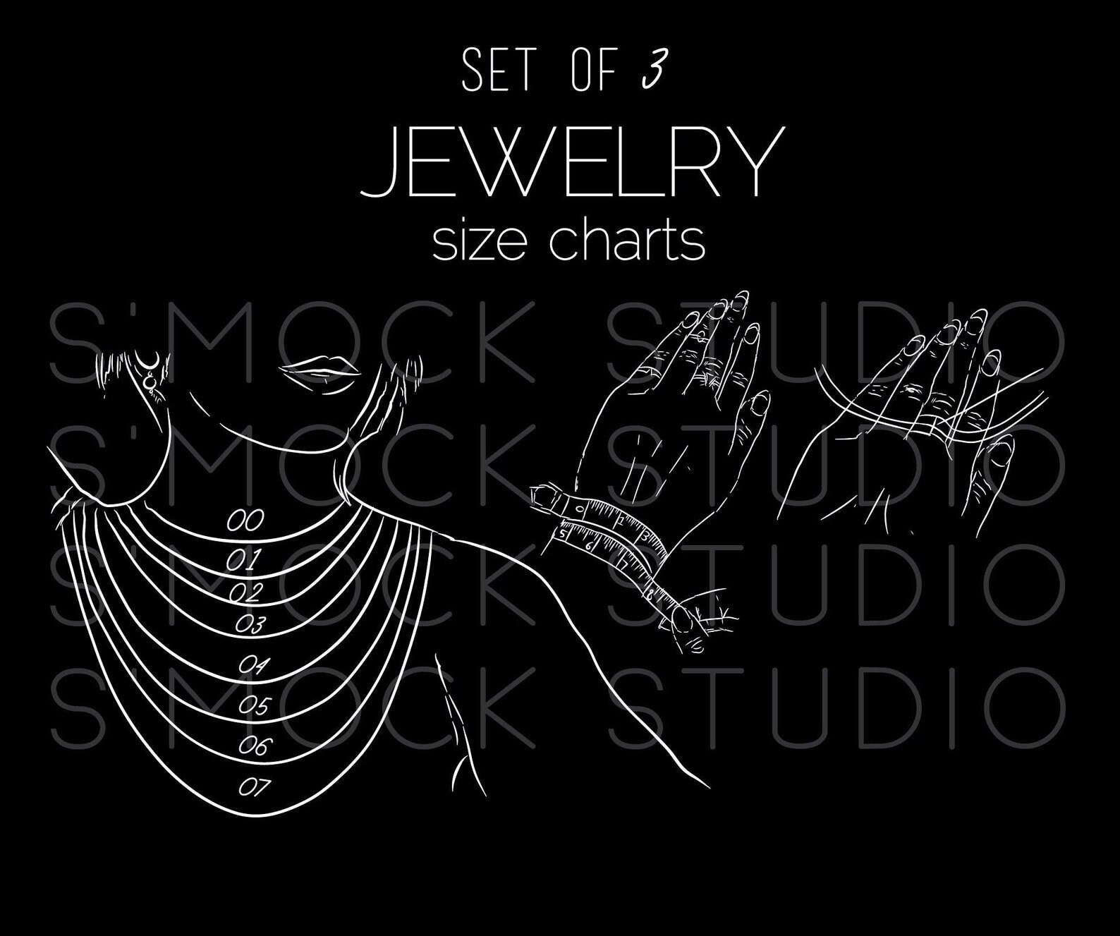 Jewelry Shop Starter Kit Mockups Overlay Your Necklace PNG Accessory ...