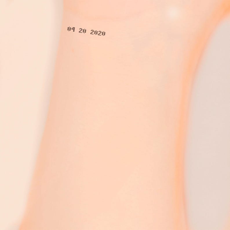 Custom Dot Matrix Date or Numbers or Personalized Wording 8.5"x11 ...