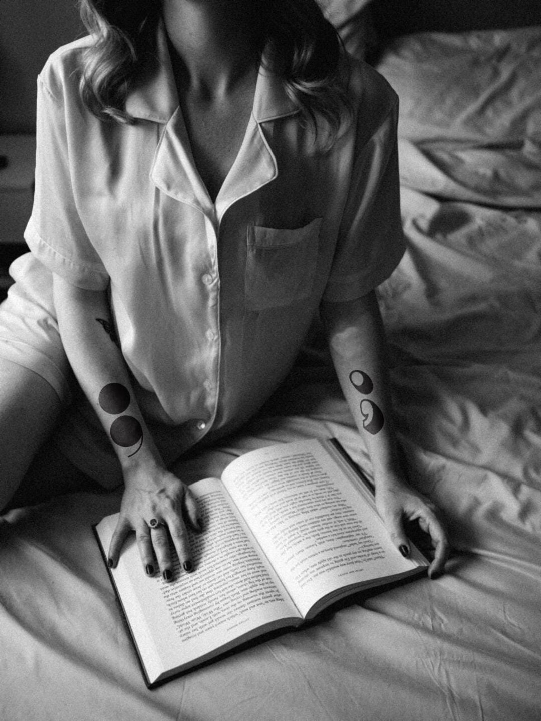 Pick a Giant Semi Colon 8.5x11 Temporary Tattoo Placement Testing Sheet ...