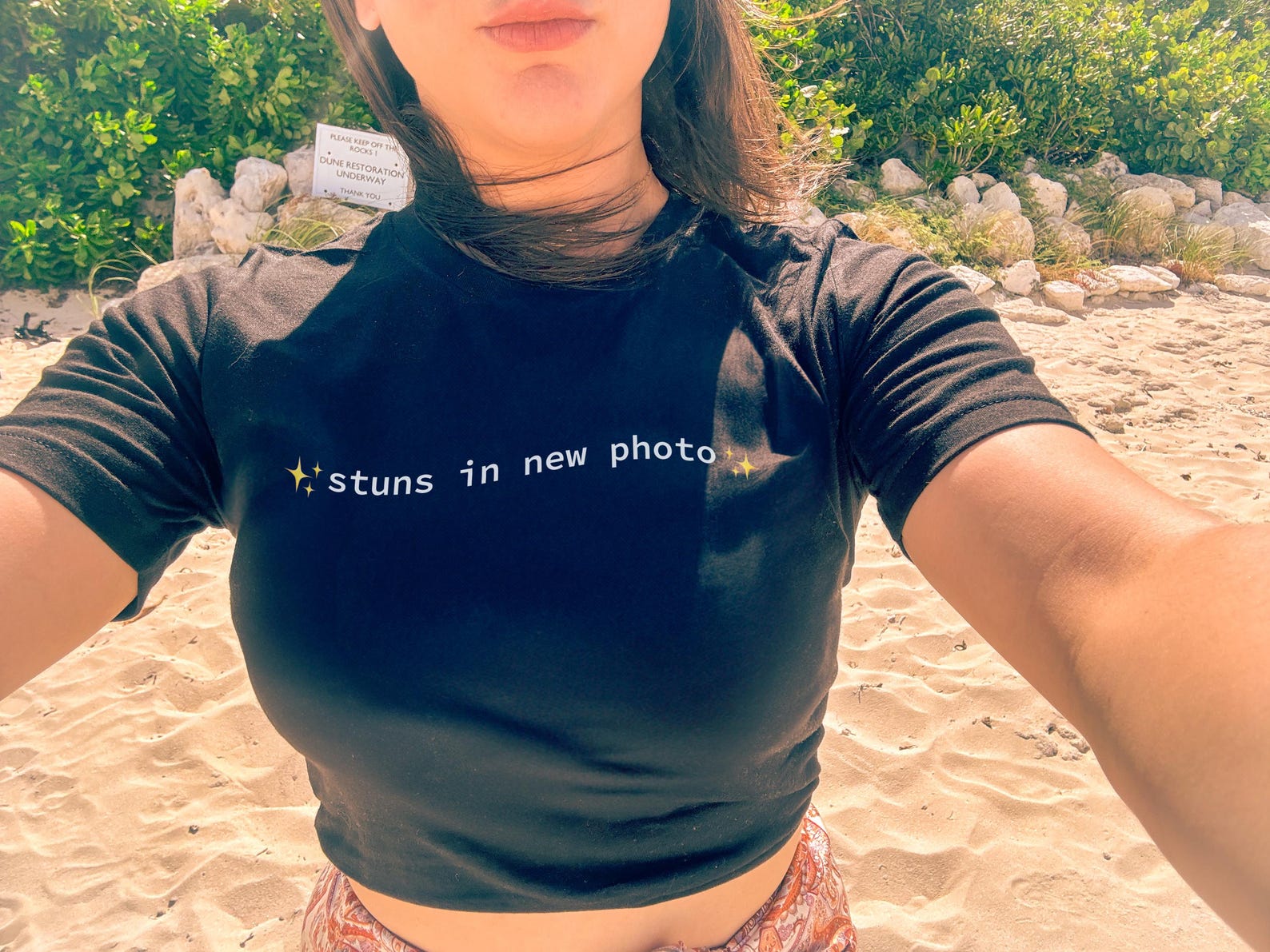 Stuns in New Photo With Optional Funny Photo on Front or Back T-shirts ...