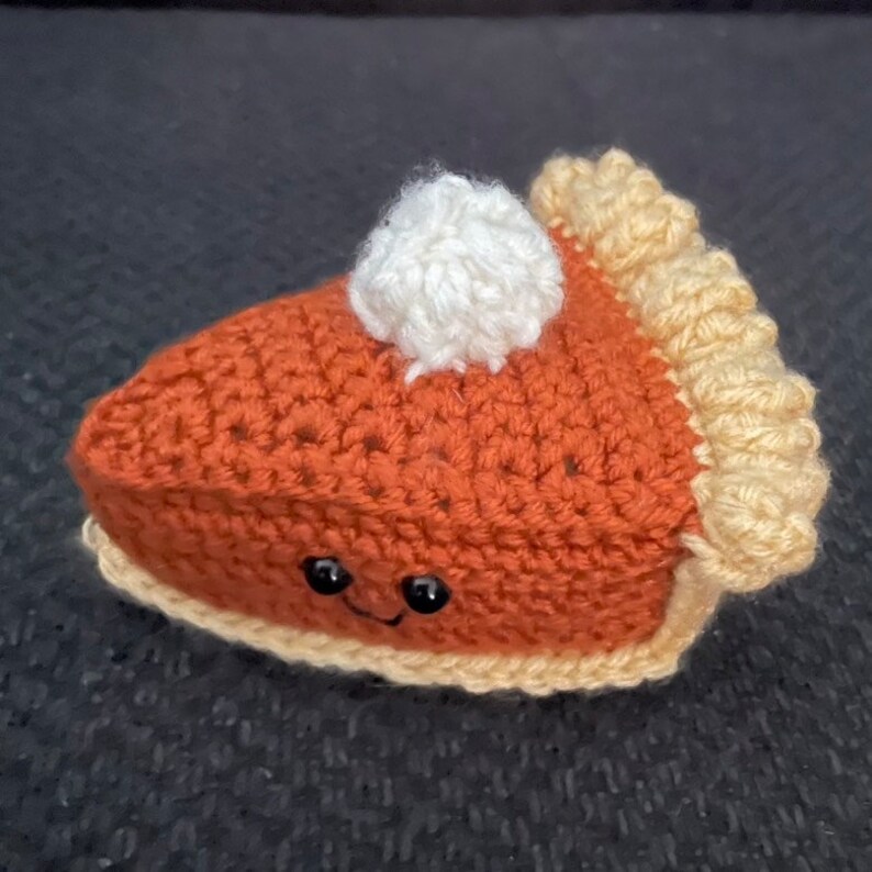 Crochet Pumpkin Pie Slice - Etsy