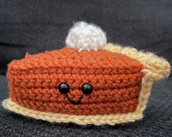 Crochet Pumpkin Pie Slice Pattern - Etsy