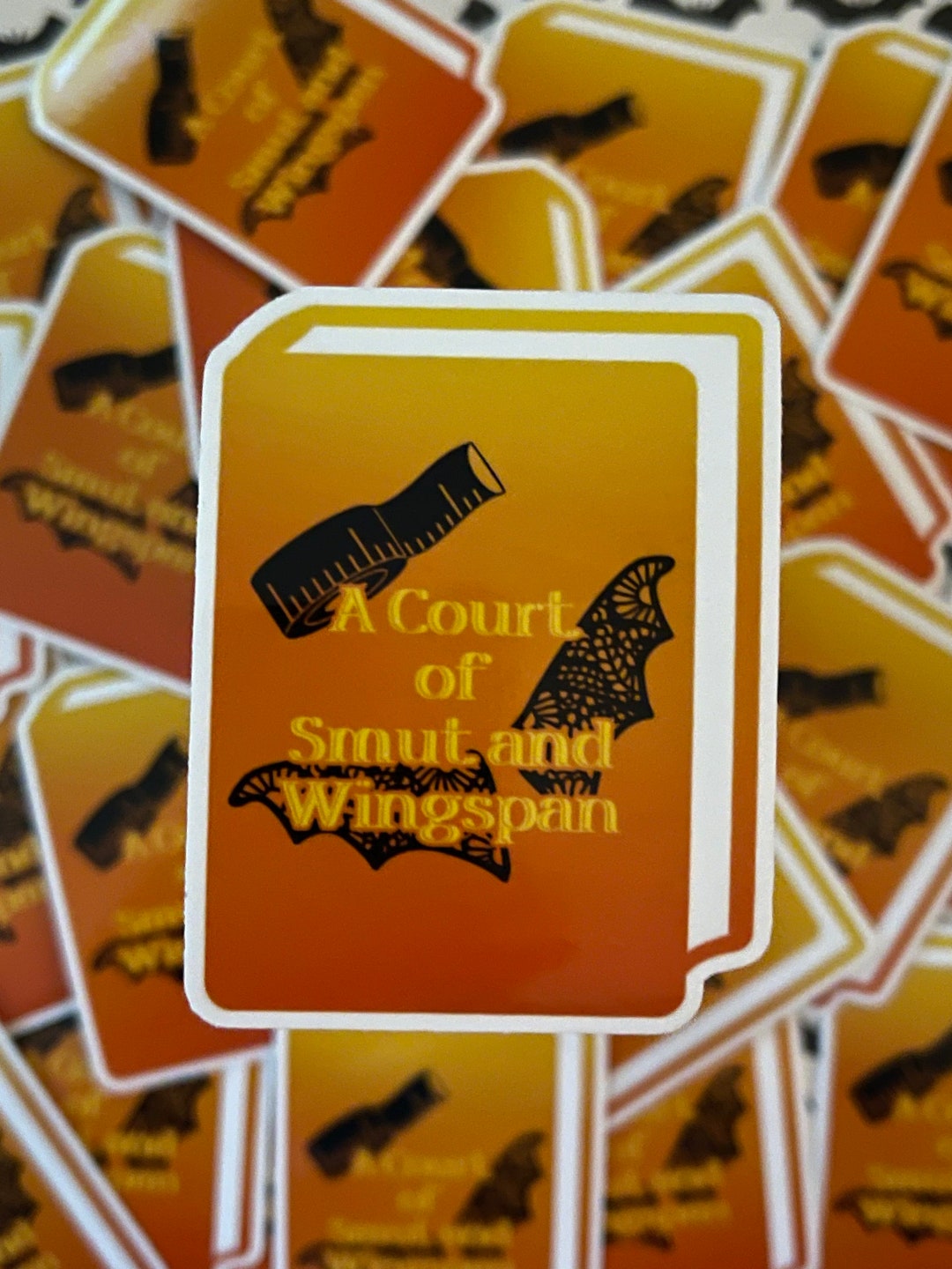 A Court of Smut and Wingspan Glossy Vinyl Sticker - Etsy