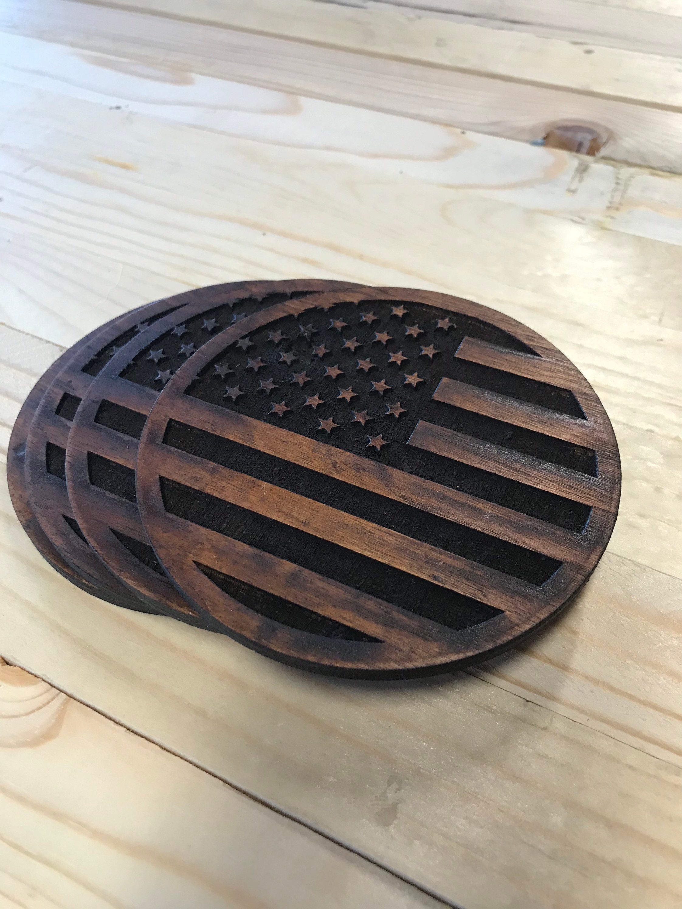 American Flag Coasters - Etsy