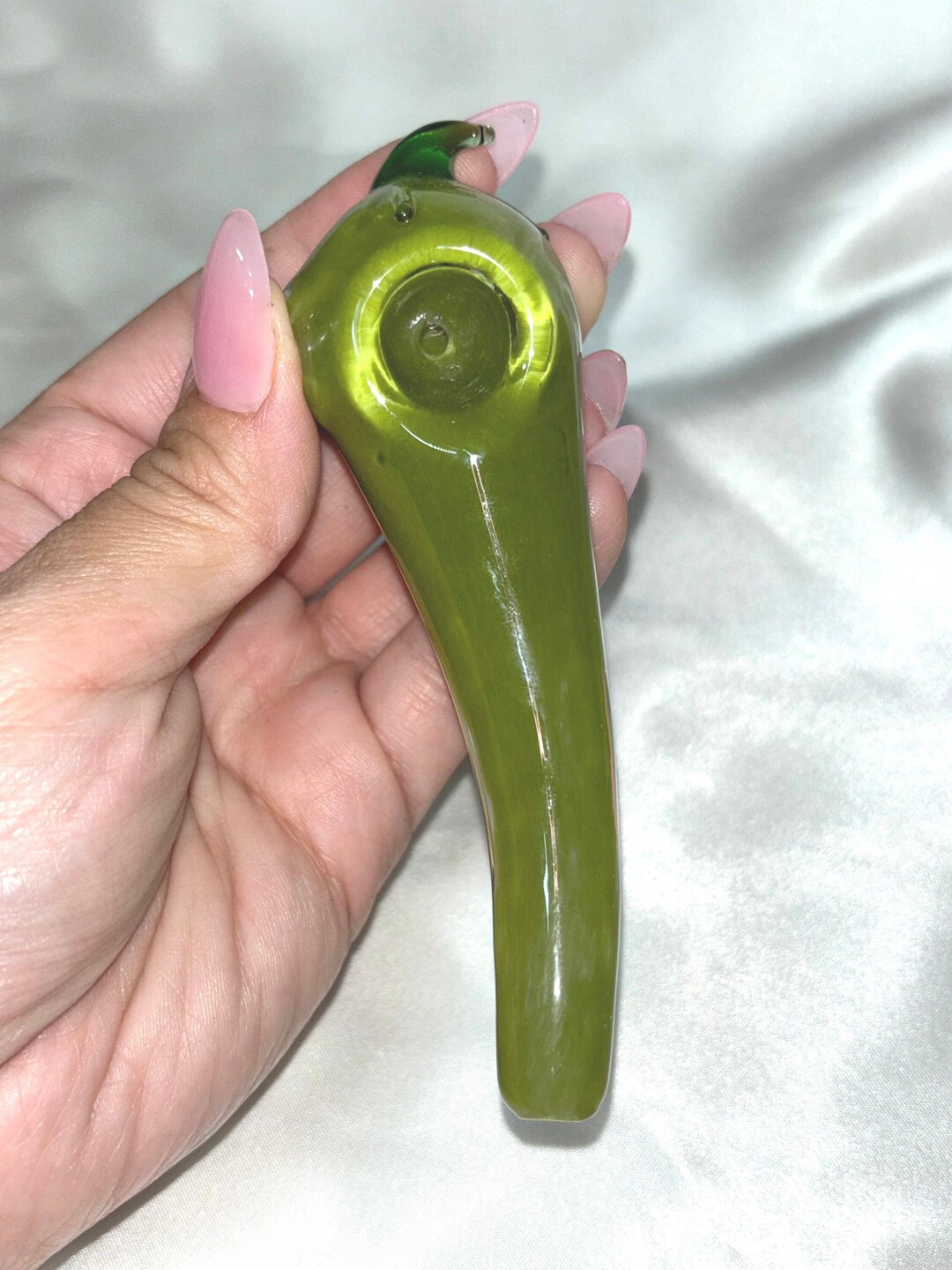 Green Chile Pipe Unique Glass Smoking Hand Pipes Pretty Girly Taco Cute ...