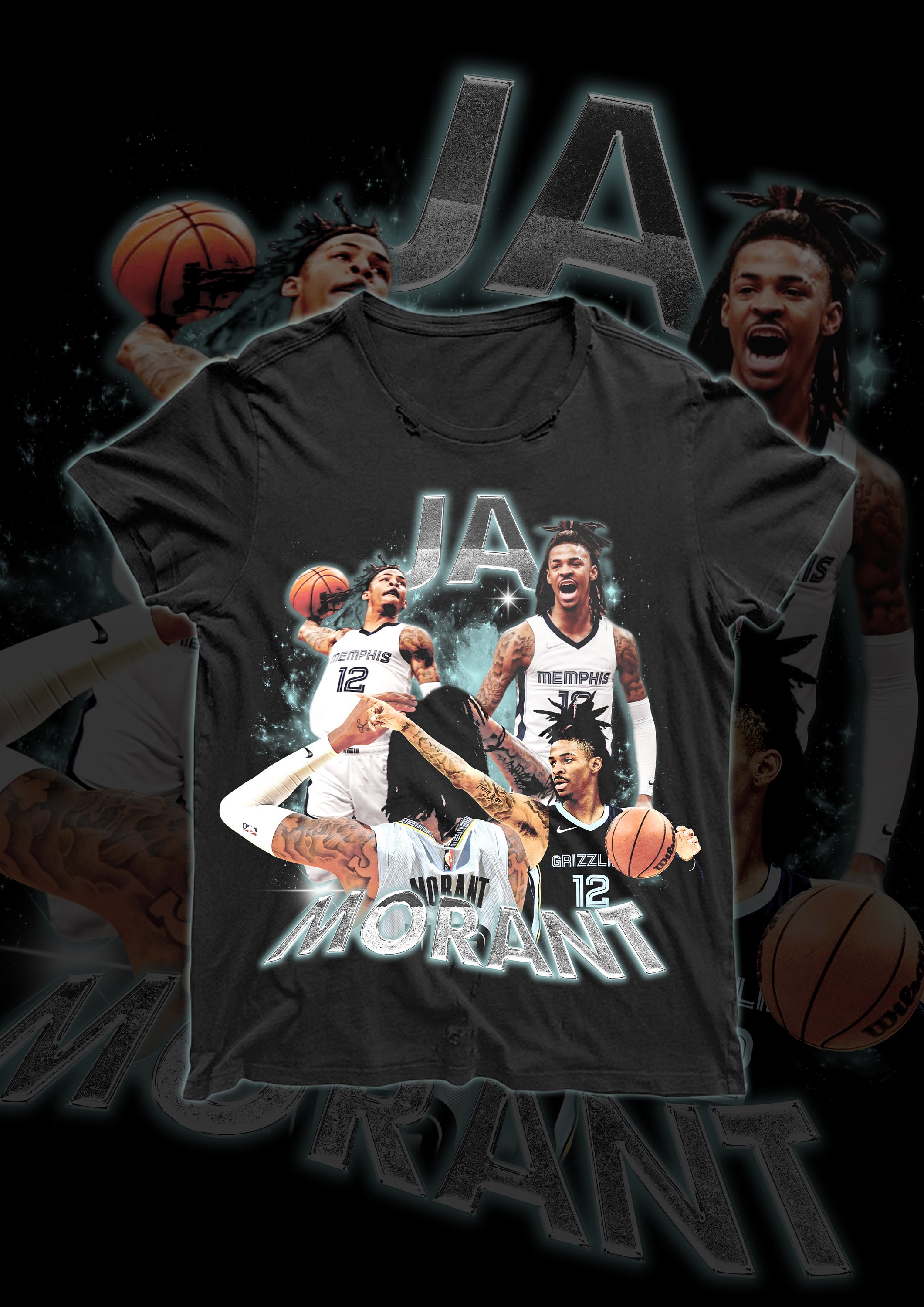 Ja Morant Shirt Ja Morant Classic Bootleg Vintage NBA T Shirt