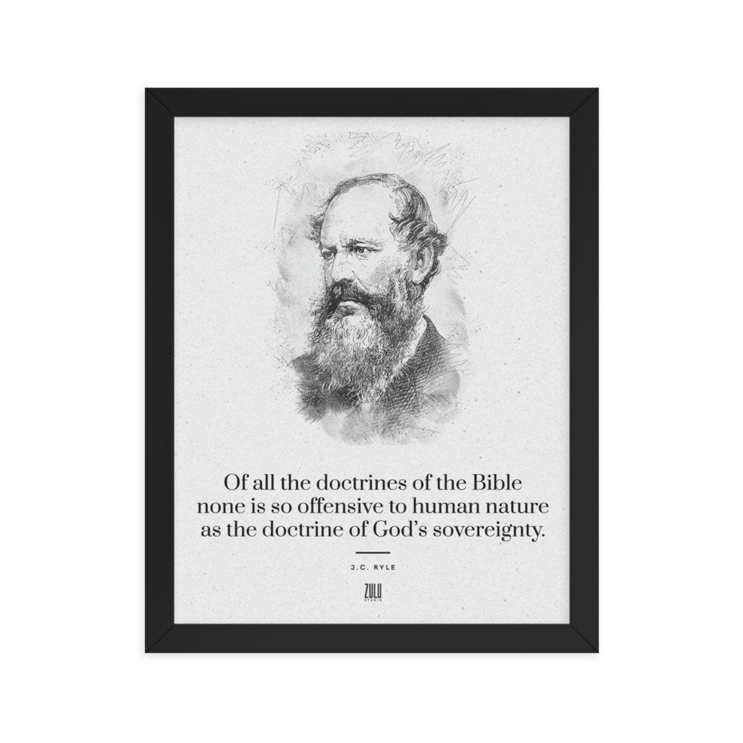 J.C. Ryle Framed Poster | Reformed Theology Printable | Christian Wall ...