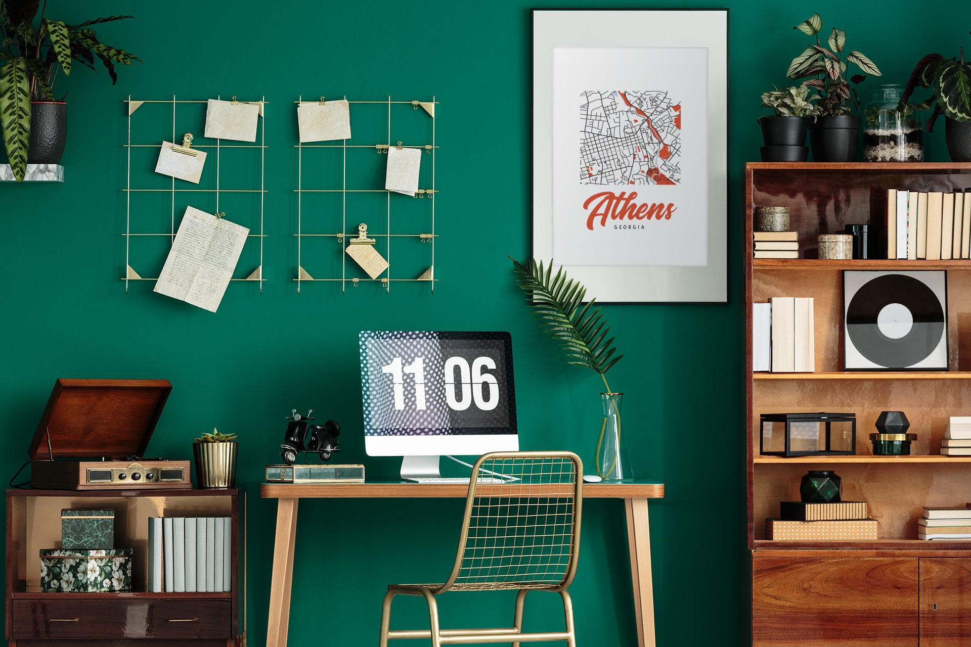Athen Georgia Map Print | UGA Map Print | College Town Map Gifts - Etsy