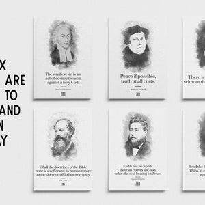 Reformed Theologians Printable Posters | Charles Sturgeon | Martin ...