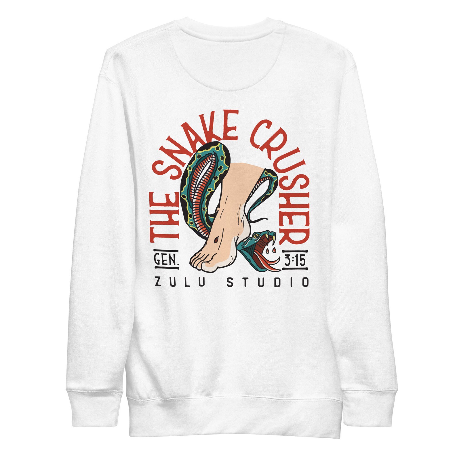 The Snake Crusher Front/back | Reformed Christian Gift | Sweatshirt - Etsy