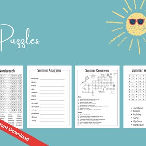 Summer Bumper Activity Pack, Printables, Games, Activities, Puzzles and ...
