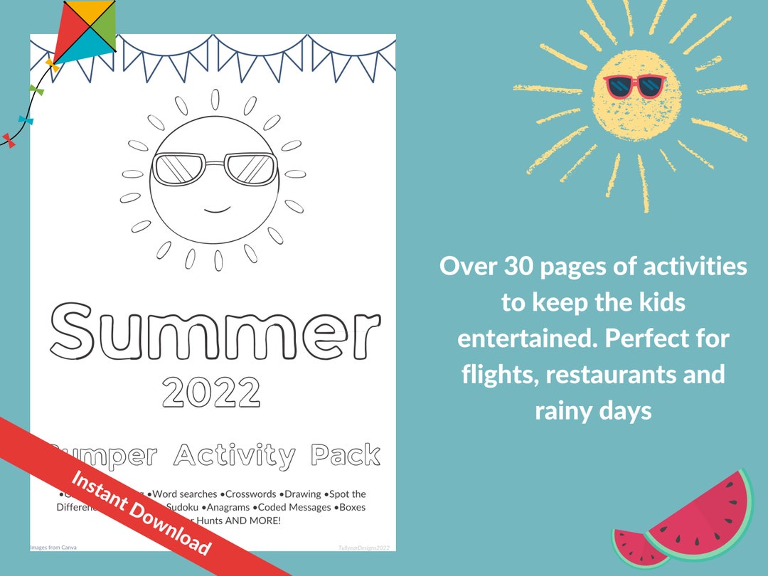 Summer Bumper Activity Pack, Printables, Games, Activities, Puzzles and ...