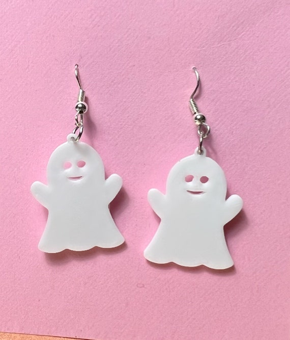 Cute Ghost Earrings Spooky Jewelry Halloween Earring - Etsy