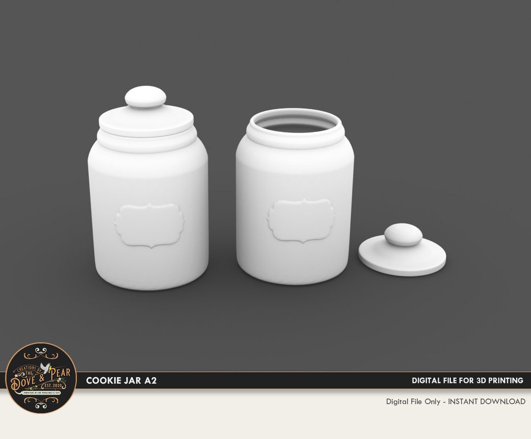 1:12 Cookie Jar Dollhouse Miniature 3D STL PRINT File Instant Download ...