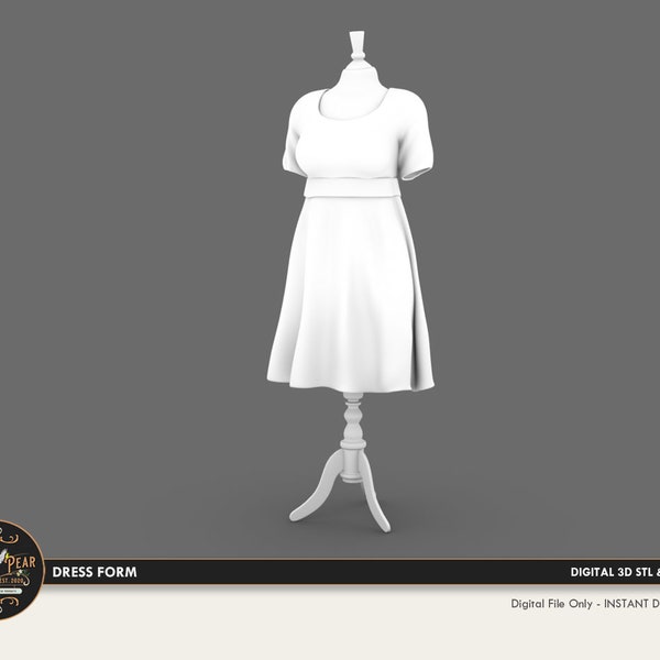 3d Stl Dress Form - Etsy