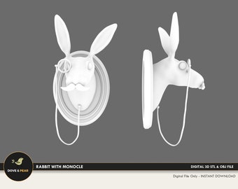 Rabbit Stl File - Etsy