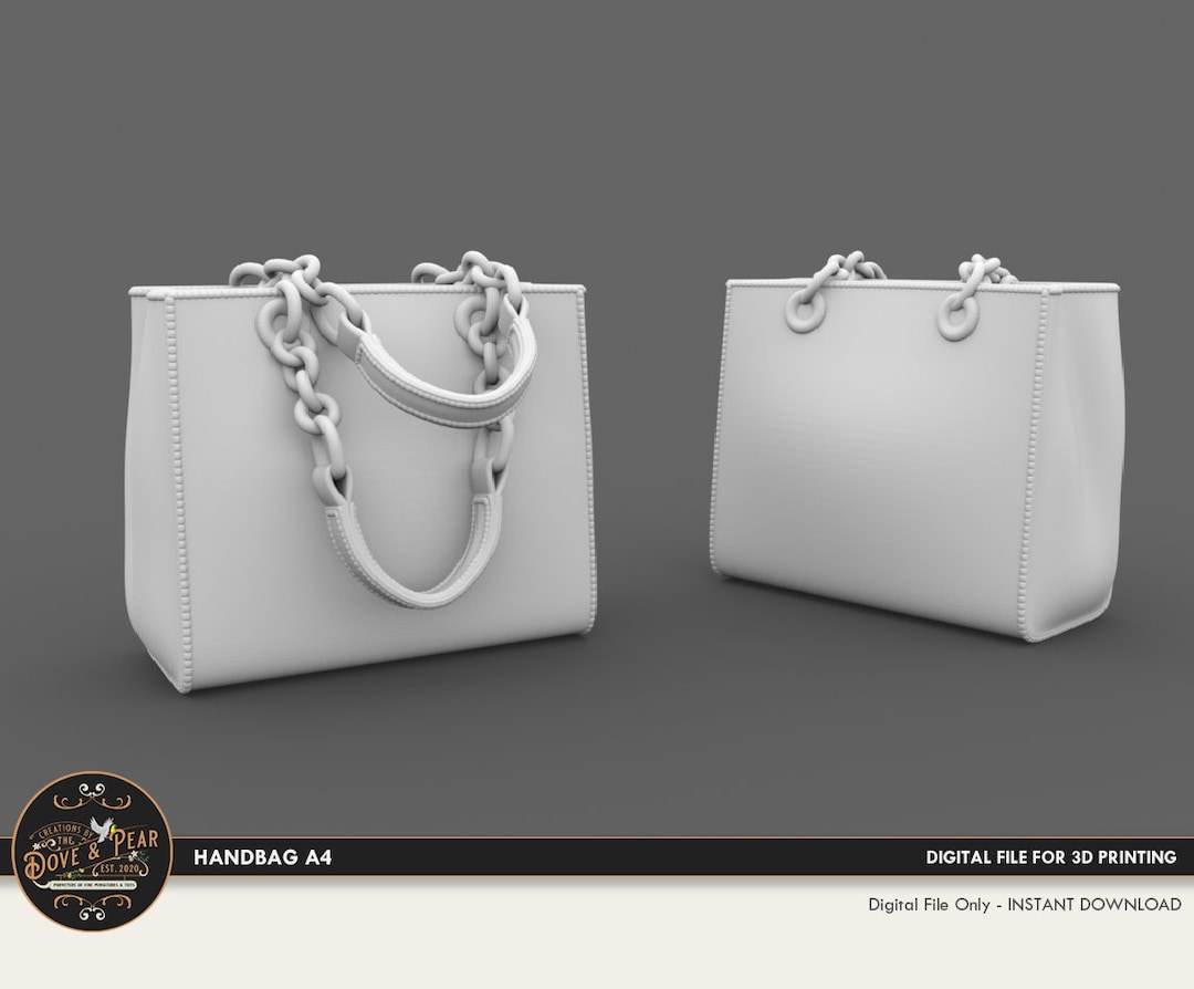 1:12 Handbag A4 Dollhouse Miniature 3D STL PRINT File Instant Download ...