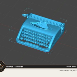 1:12 Vintage Typewriter Dollhouse Miniature 3D STL PRINT File Instant ...