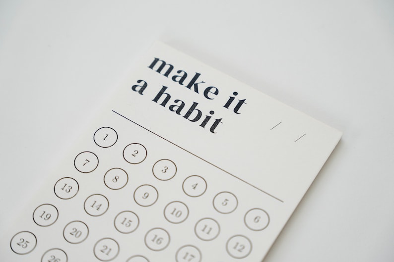 Habit Tracker, Small Productivity Notepad, Organization Growth Mindset ...