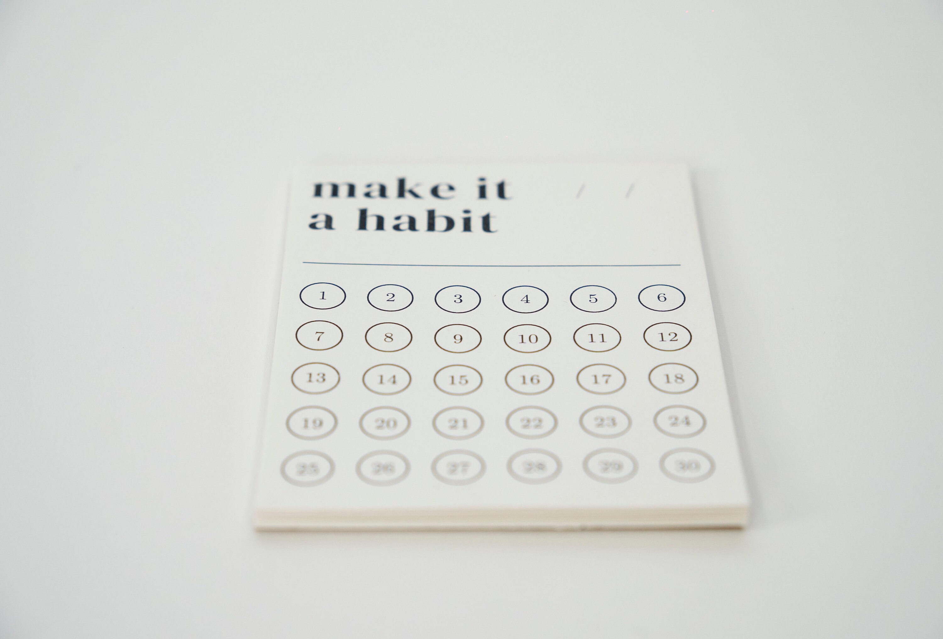 Habit Tracker, Small Productivity Notepad, Organization Growth Mindset ...