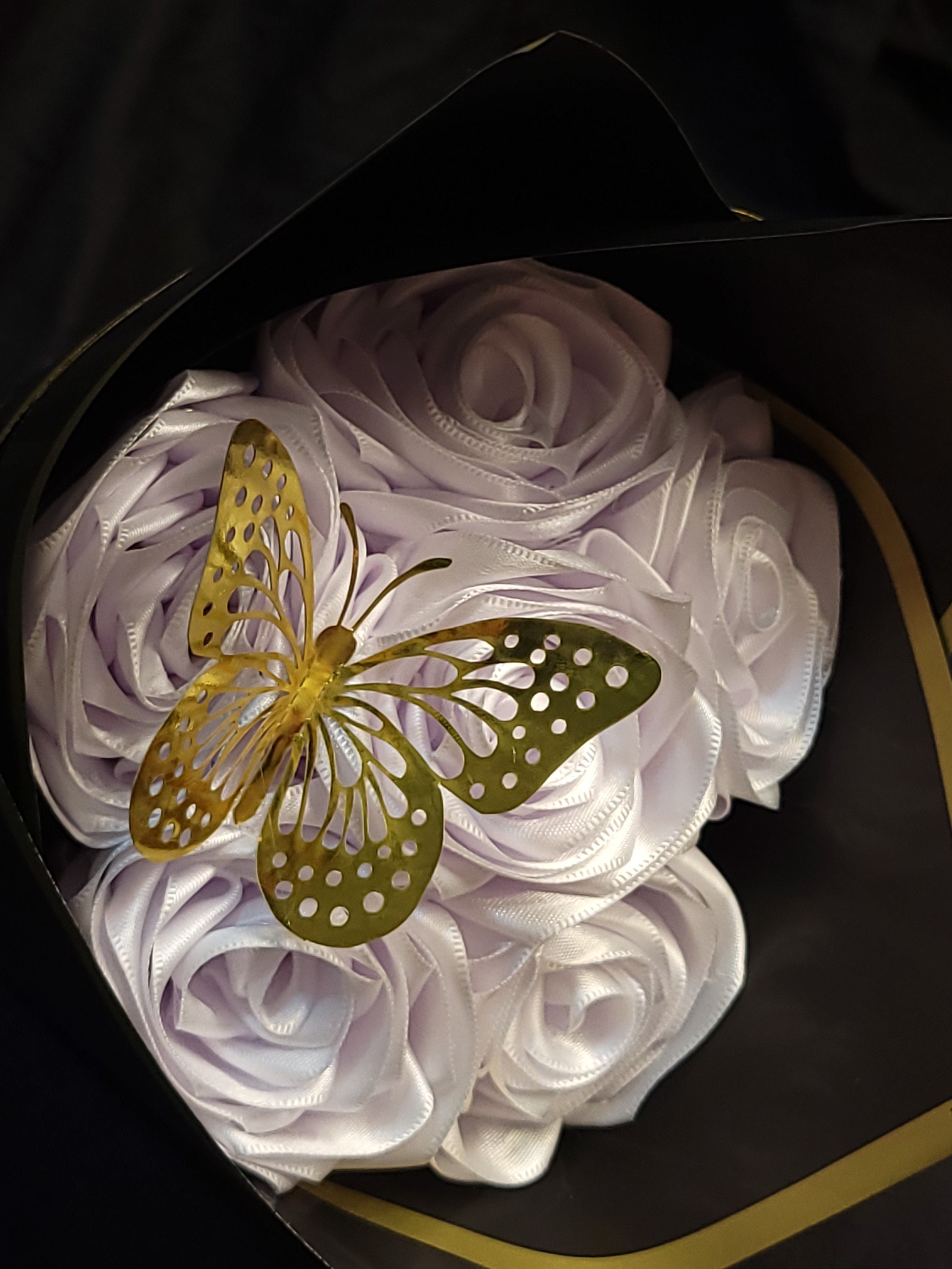 Half Dozen of Amazing Wedding White Forever Roses Handcrafted - Etsy