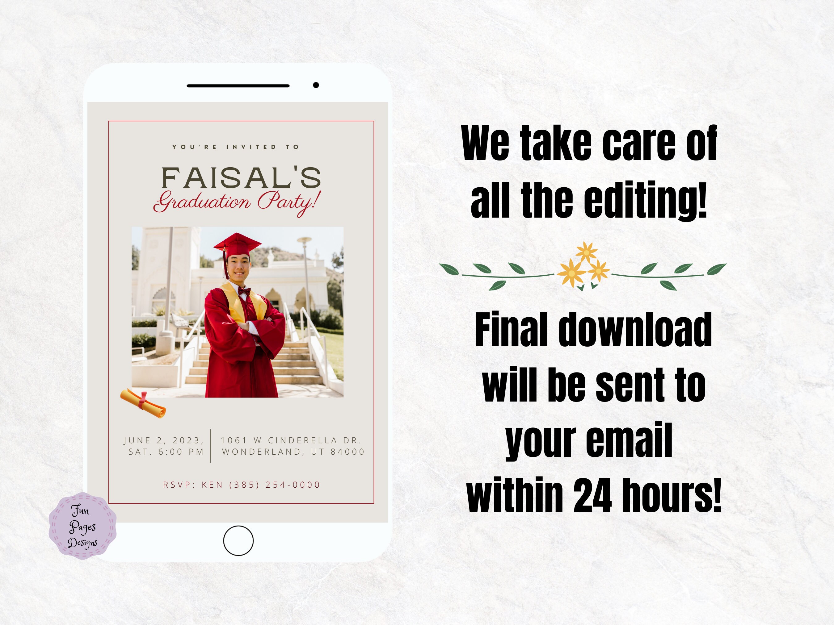 Photo Graduation Party Invitation Senior Graduation Announcement ...