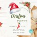 Red Santa Hat Christmas Party Invitation, Festive Holiday Party ...