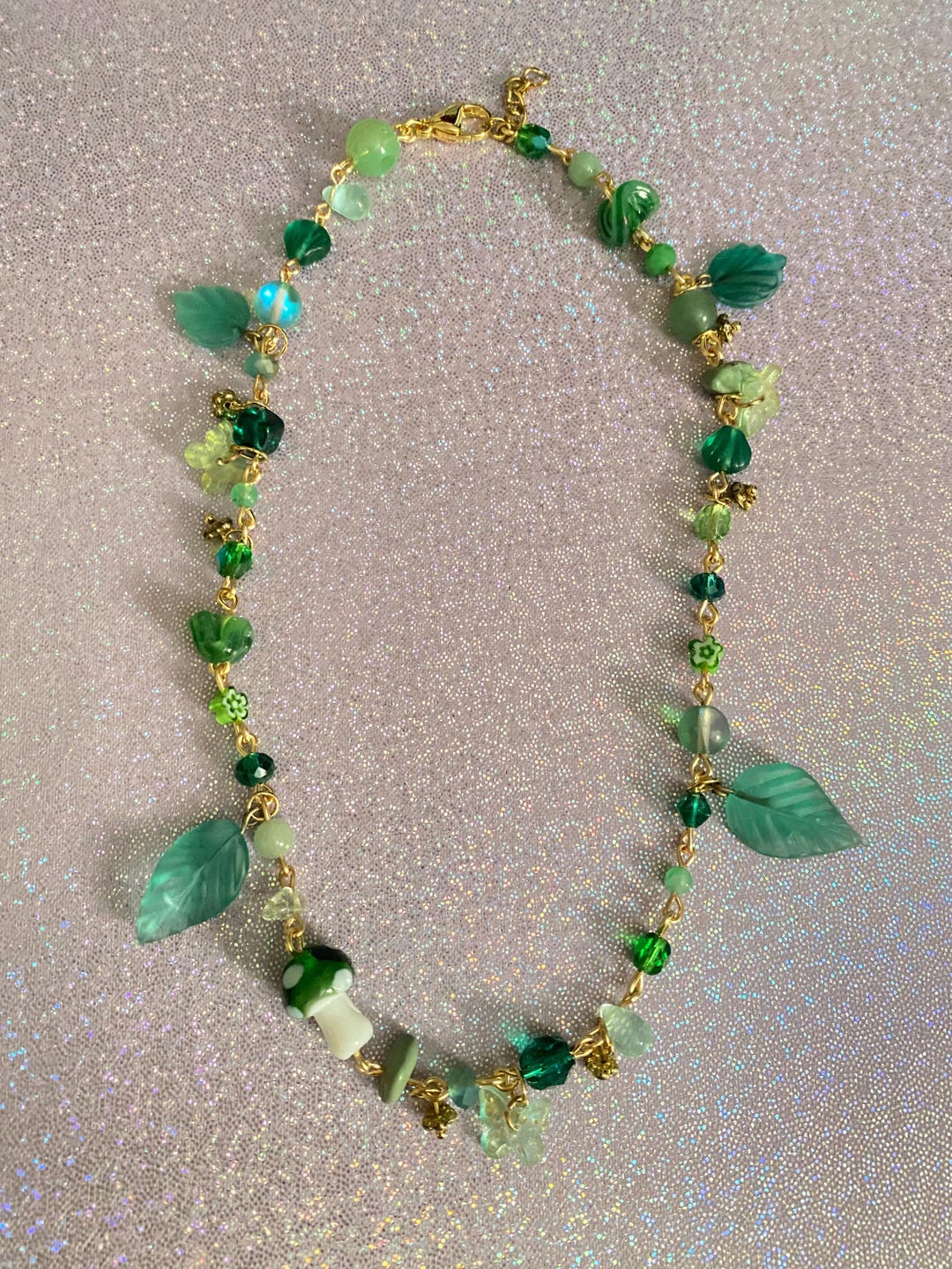 Cottagecore Beaded Necklace, Fairycore Jewelry, Mystical Forest ...