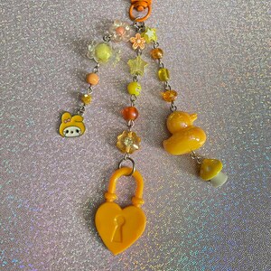 Decora Kei Keychain, Kawaii Beaded Keychain, Purse Charm - Etsy