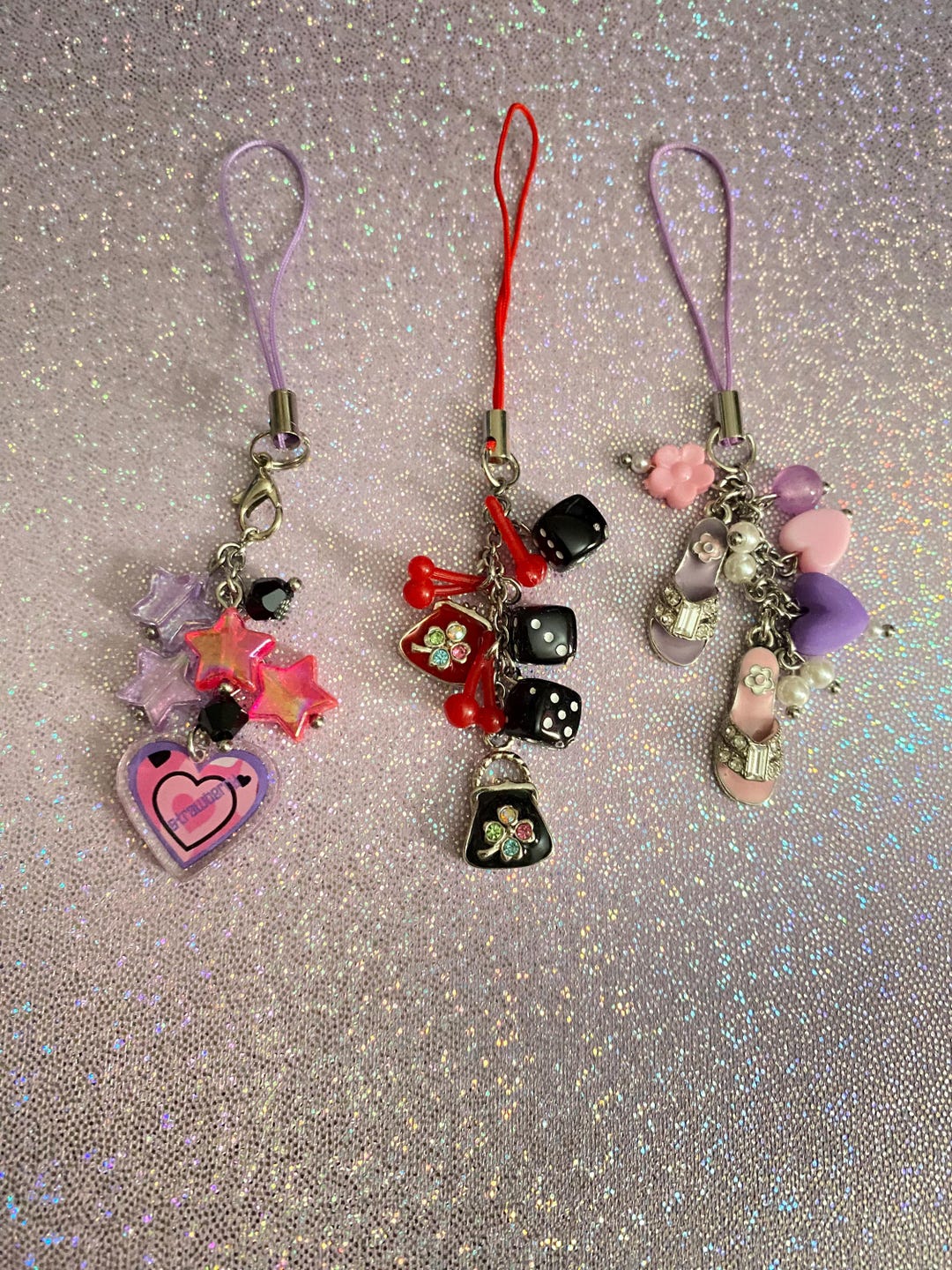 Beaded Phone Charms – Vintage & Goth Y2K Phone Straps - Etsy