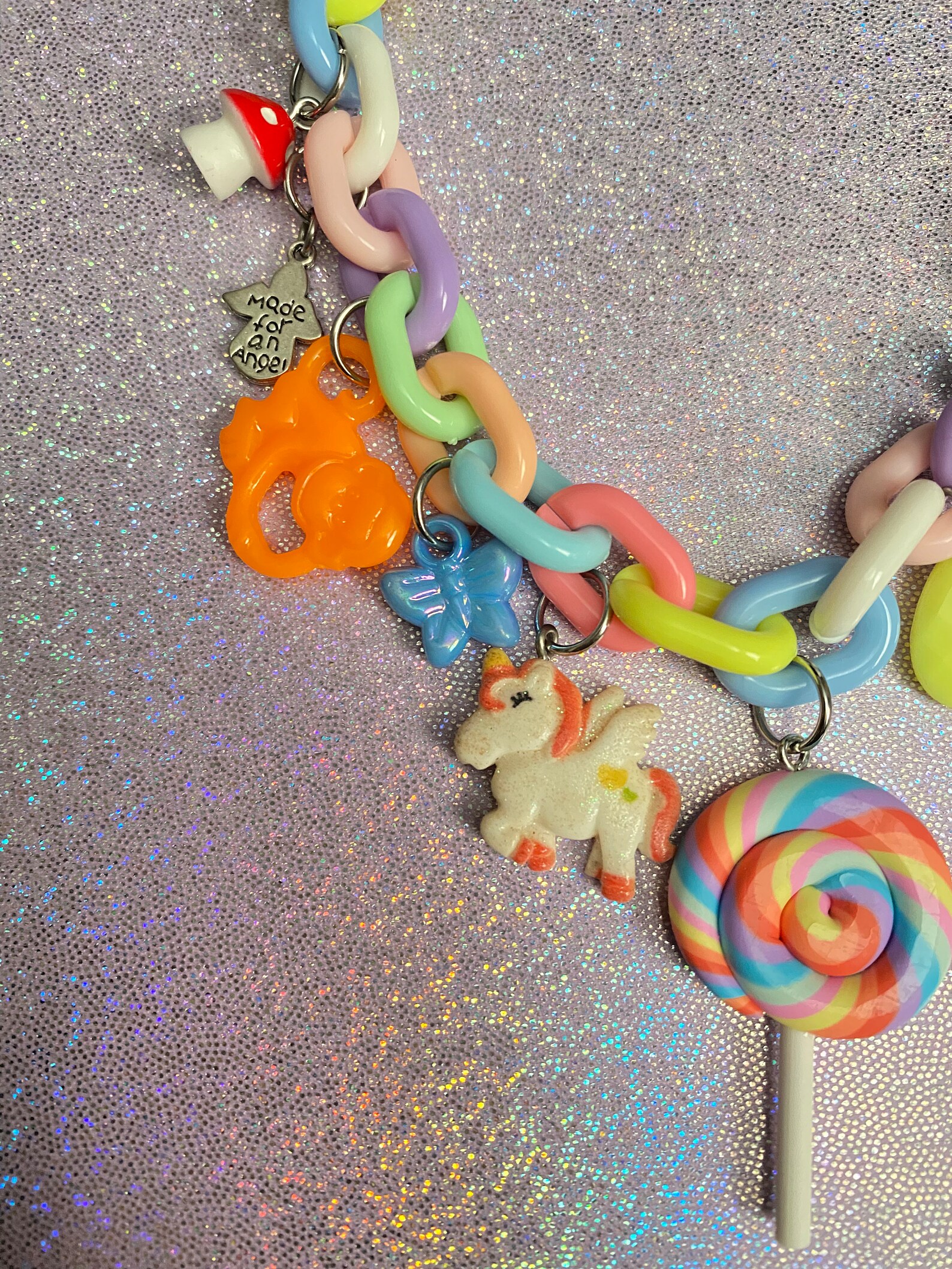 Pastel Charm Necklace, Kawaii Jewelry, Decora Kei Necklace - Etsy