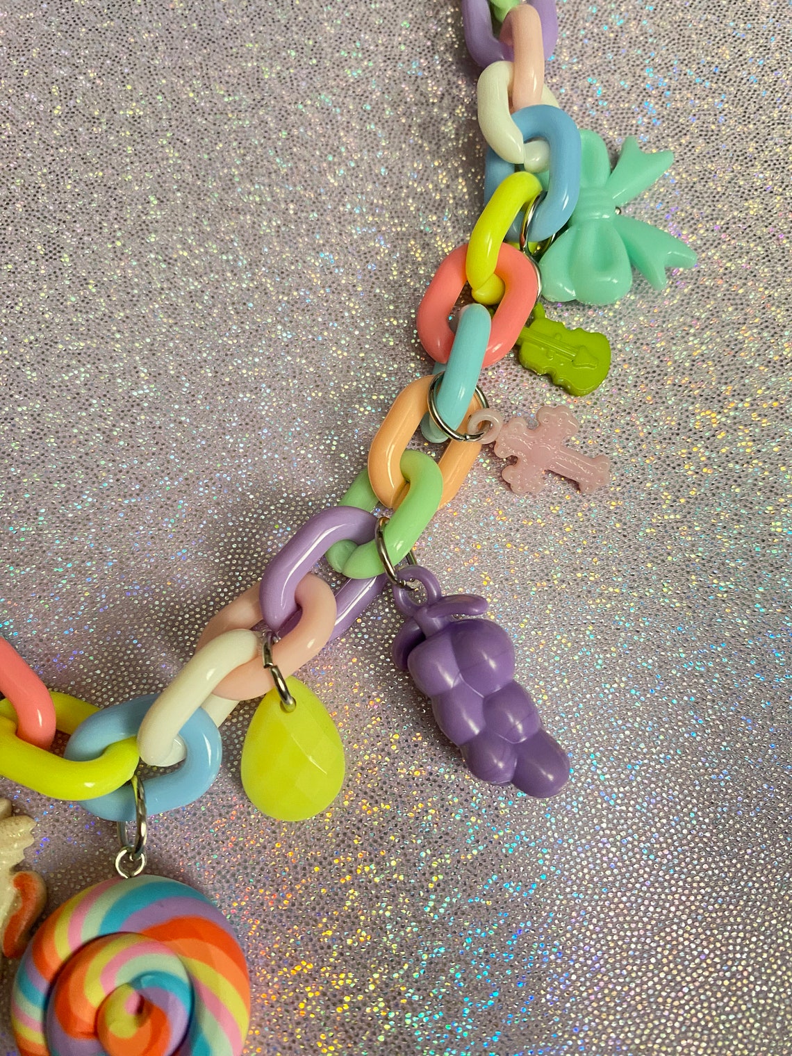 Pastel Charm Necklace, Kawaii Jewelry, Decora Kei Necklace - Etsy