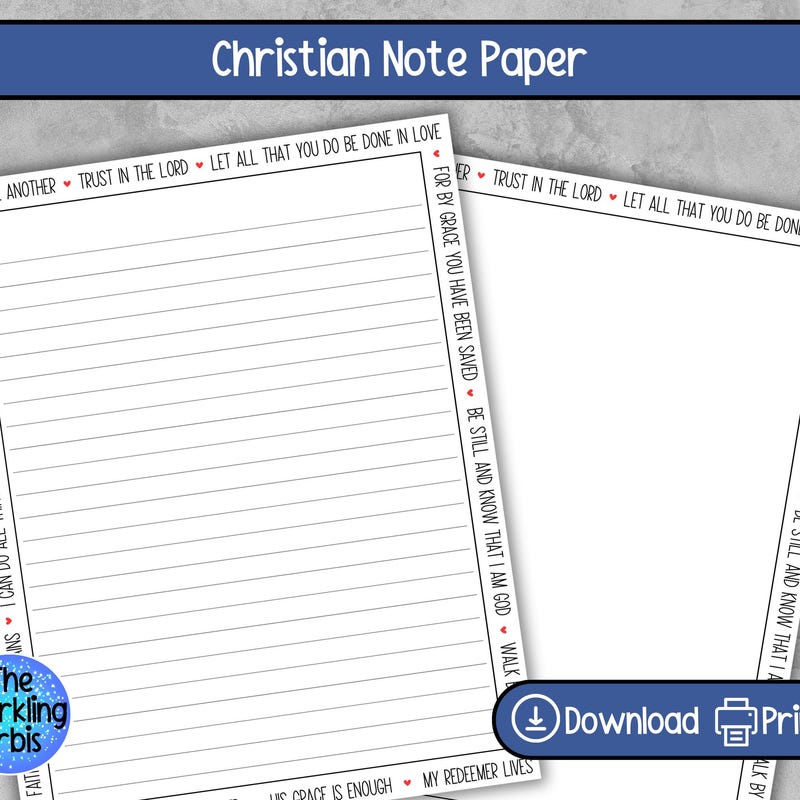Christian Writing Paper - Etsy UK