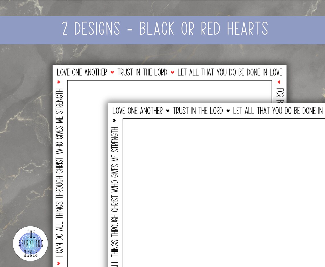 Printable Christian-themed Note Paper | Bible Verse | 8.5x11in | A4 ...