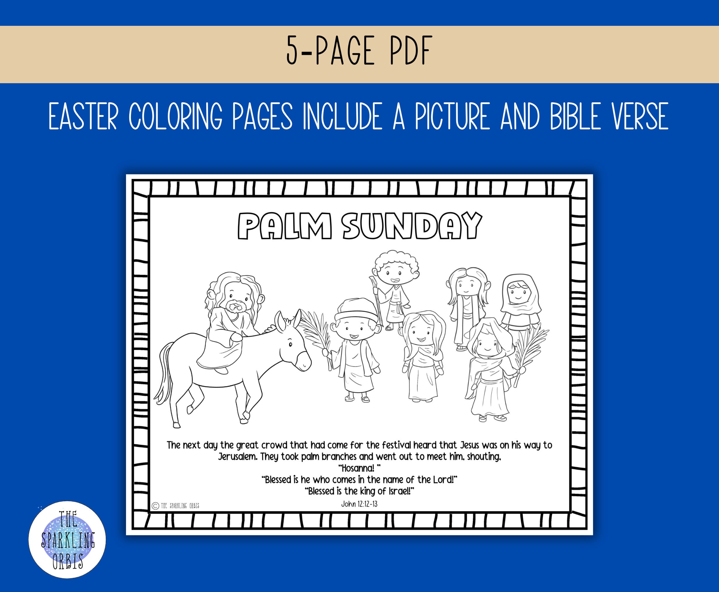 Printable Christian Easter Coloring Pages Christian Coloring Pages Set ...