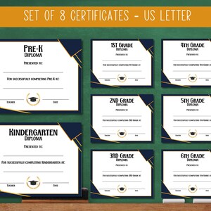 Printable Diplomas for Pre-k to Sixth Grade | Graduate Certificates ...