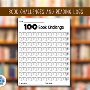 Printable Reading Log PDF | Kids Reading Tracker | Reading Challenge ...