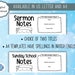 Printable Sermon Notes Template for Children | Sermon Notes | Church ...