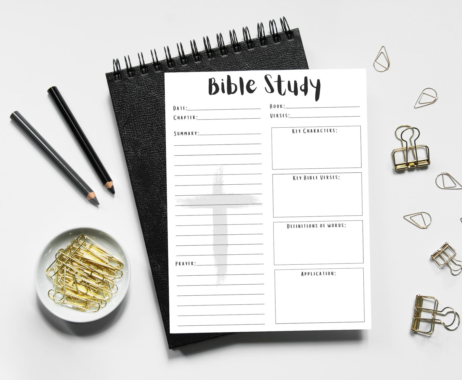 Printable Bible Study Template | Bible Study | Chapter and Verse ...